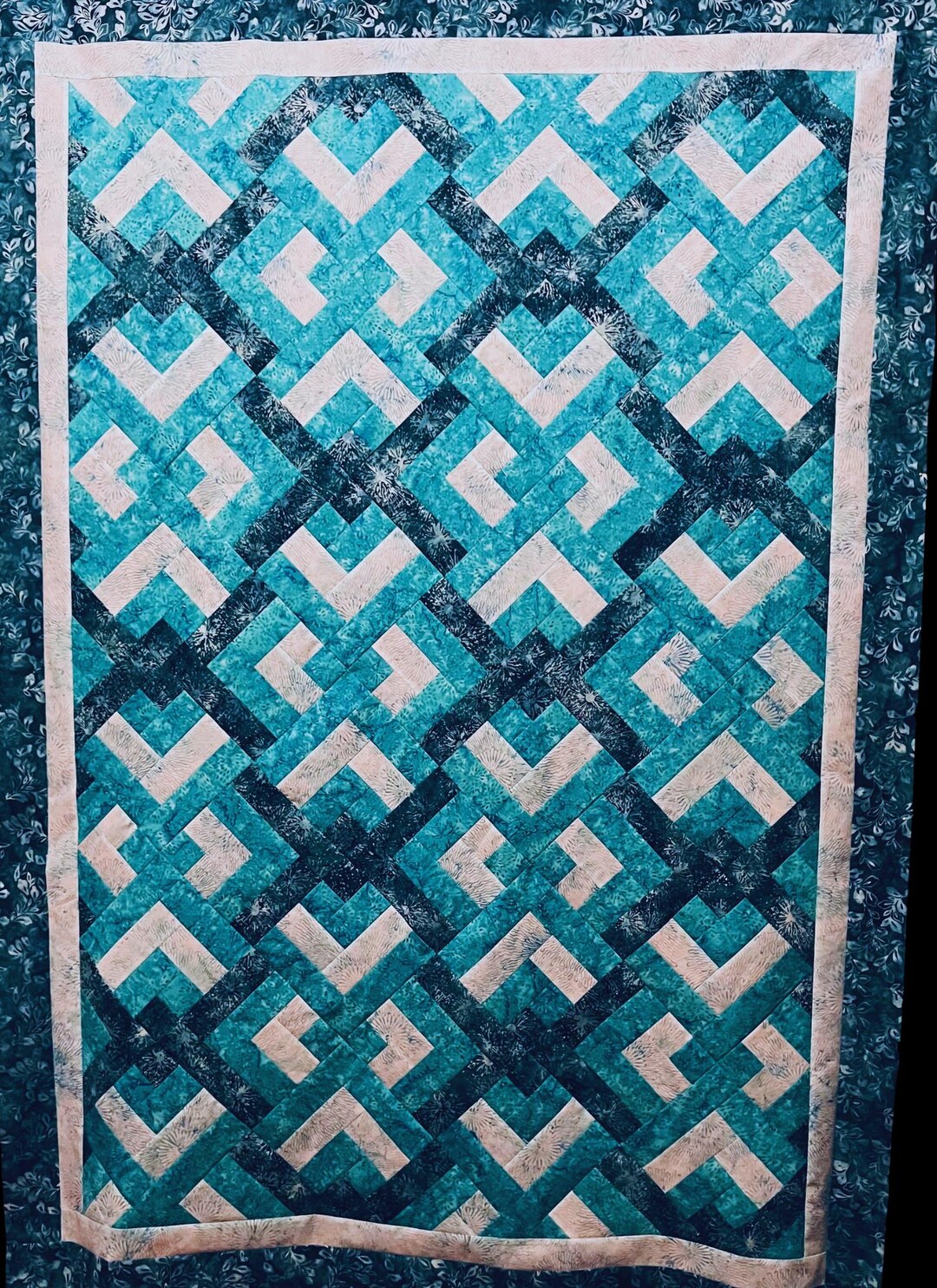 NEW! Digital Pattern for "sew-knotty" Quilt in Four Sizes; Throw (42" X ...