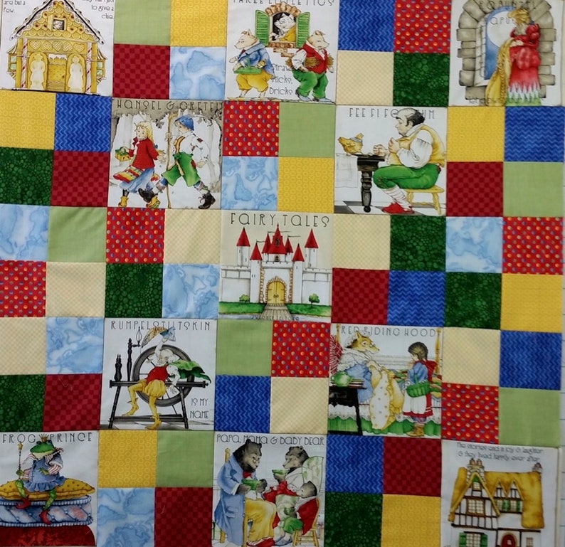 Digital PDF Quilt Pattern for "panel Play". Design to Use 6" to 9 1/2 ...