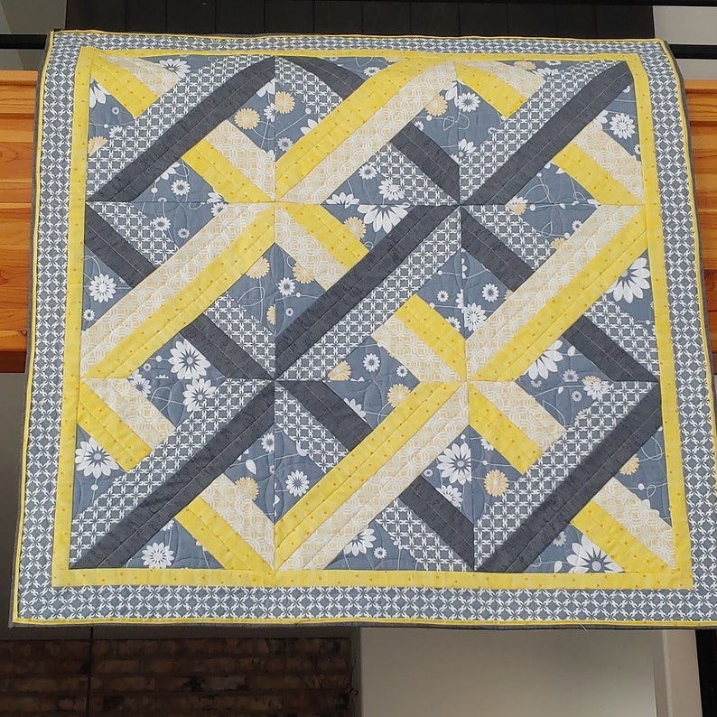Digital PDF Modern Quilt Pattern for "bailey's Illusion", Baby Through ...