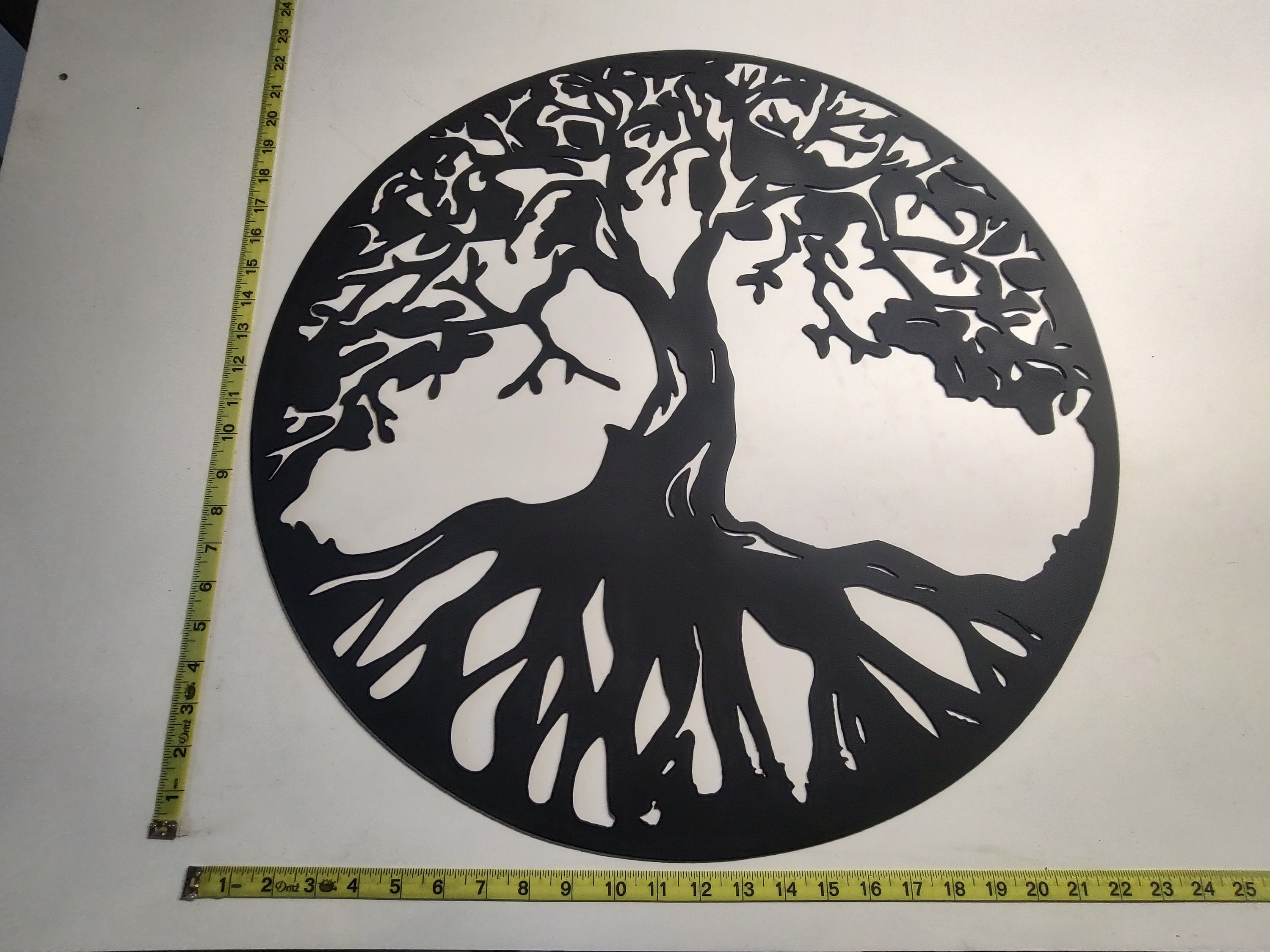 Tree of Life 24 Round Plasma Cut Metal Art CNC - Etsy
