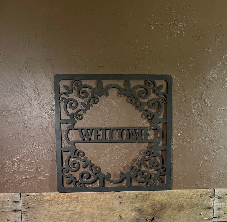 WELCOME SIGN- CNC Plasma Cut Welcome Sign - Etsy