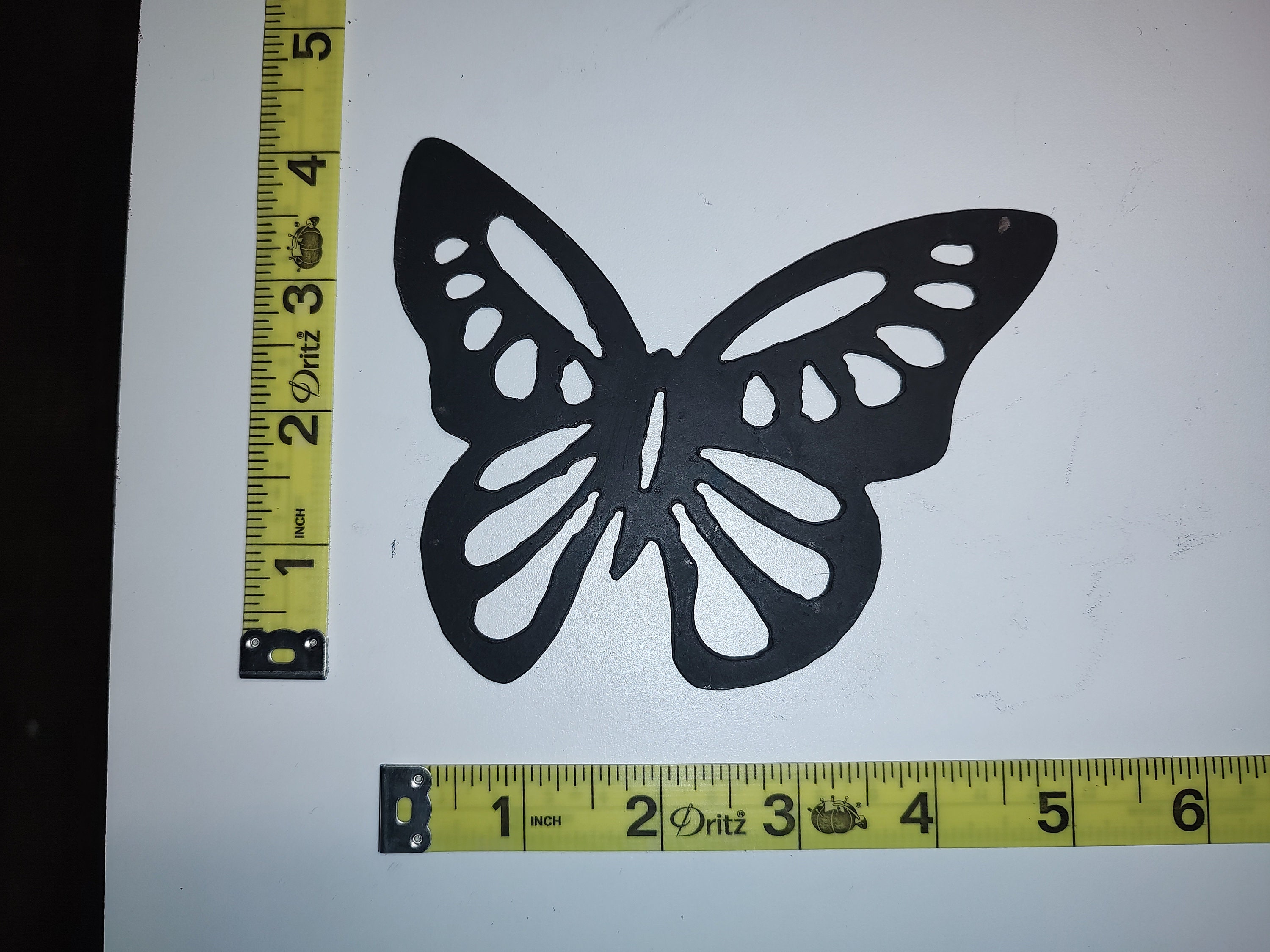Butterfly 4"x5" Plasma Cut Metal Art CNC - Etsy