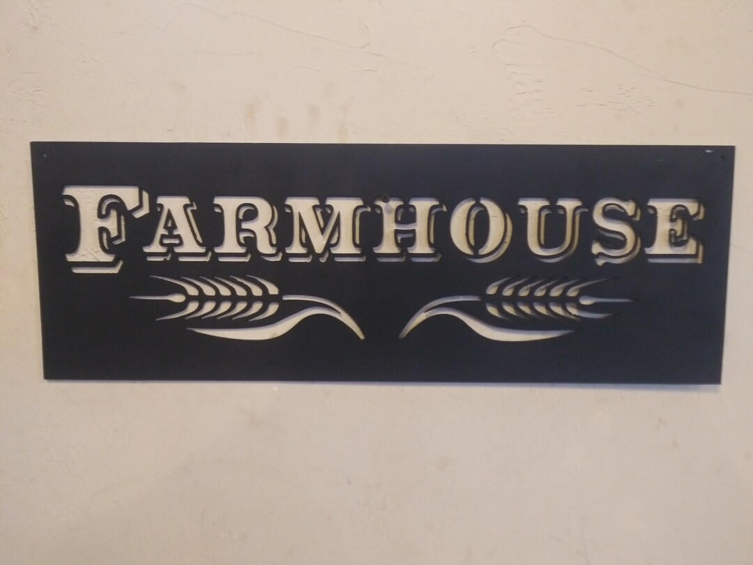 FARMHOUSE CNC Plasma Cut Sign - Etsy
