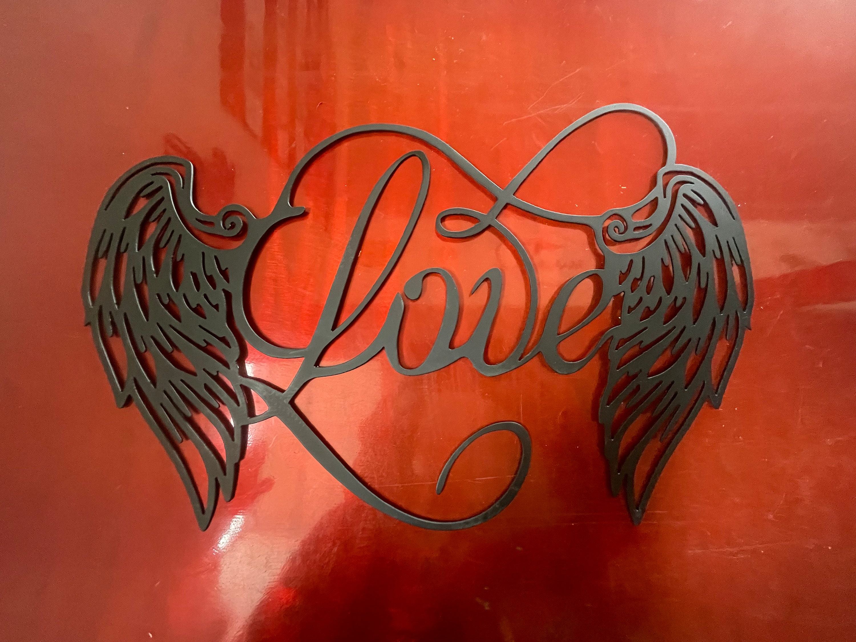 Large Love CNC Plasma Cut Sign - Etsy