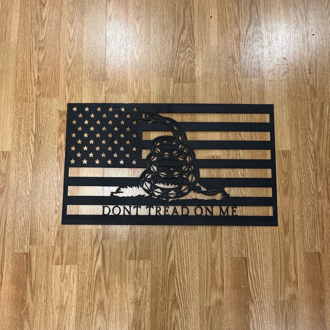 Gadsden American Flag Plasma Cut Metal Art CNC - Etsy
