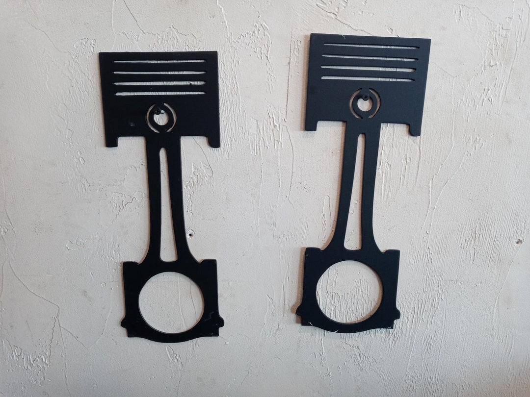 Piston and Rod X 2- 9.25"x3.5" Plasma Cut Metal Art CNC - Etsy