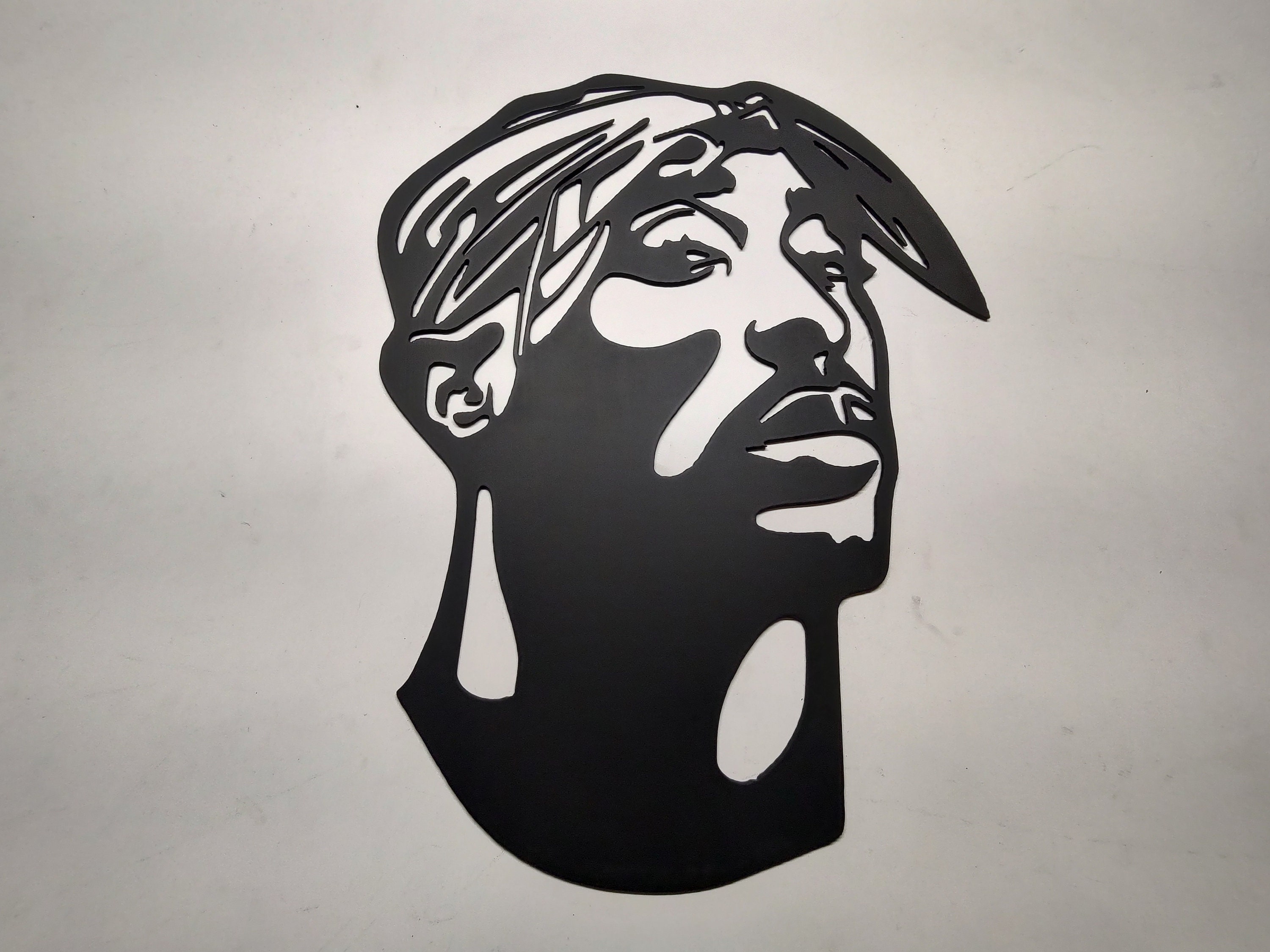 Tupac Shakur Portrait 15.5x12 Plasma Cut Metal Art CNC - Etsy