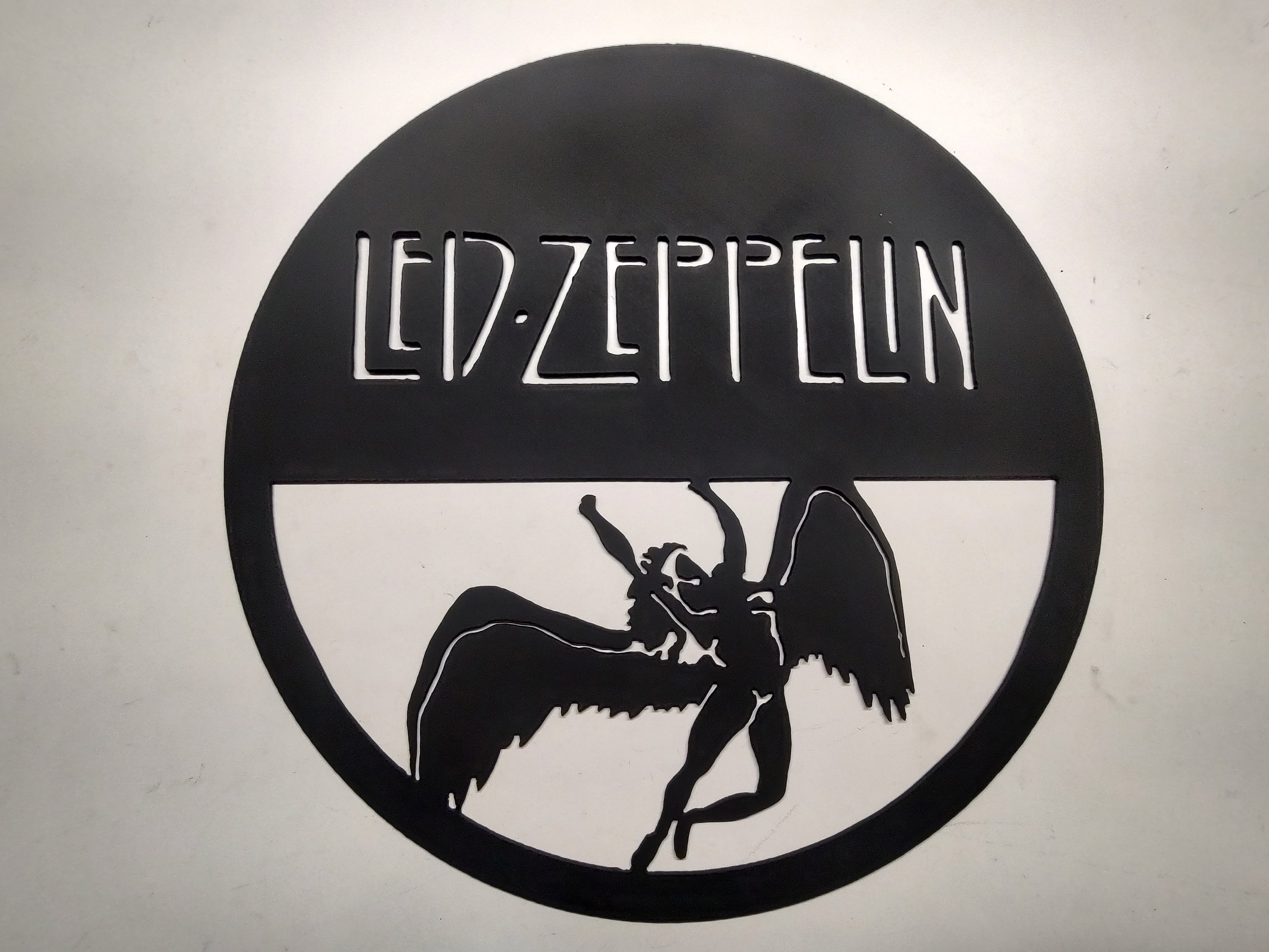 Led Zeppelin Band Sign 16 Round Plasma Cut Metal Art CNC - Etsy