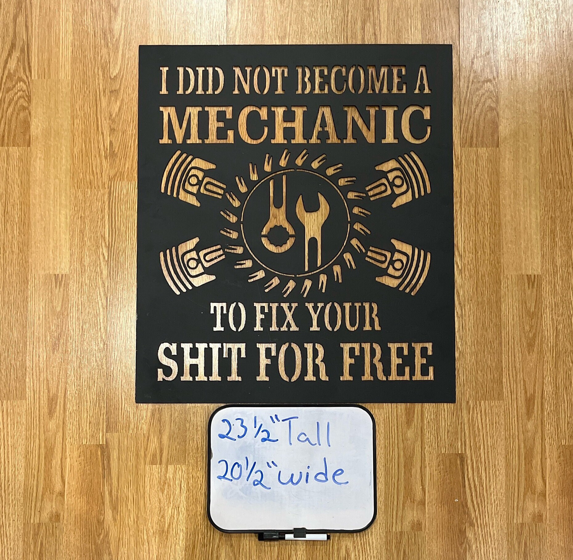Mechanic Sign- Cnc Metal Art Sign - Etsy