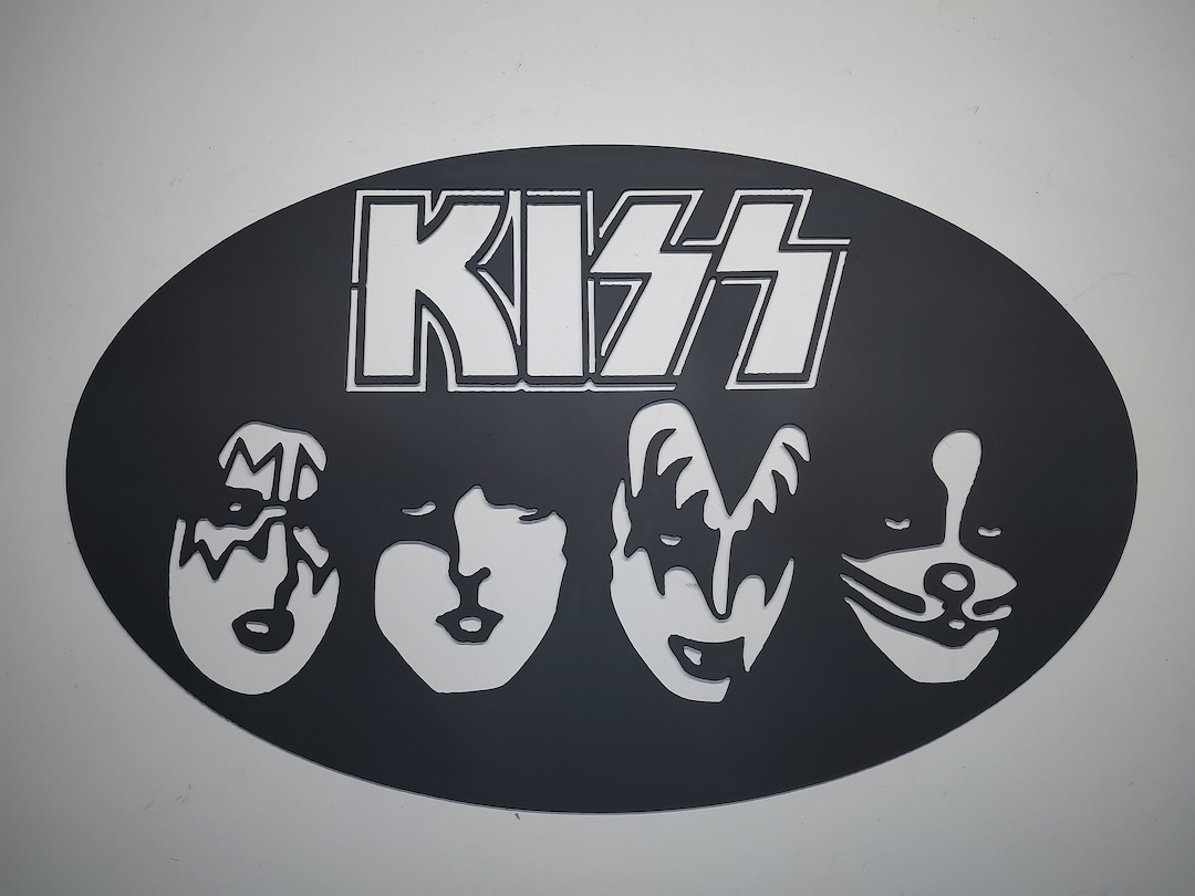 KISS Band Sign 24"x15.25" Plasma Cut Metal Art CNC - Etsy