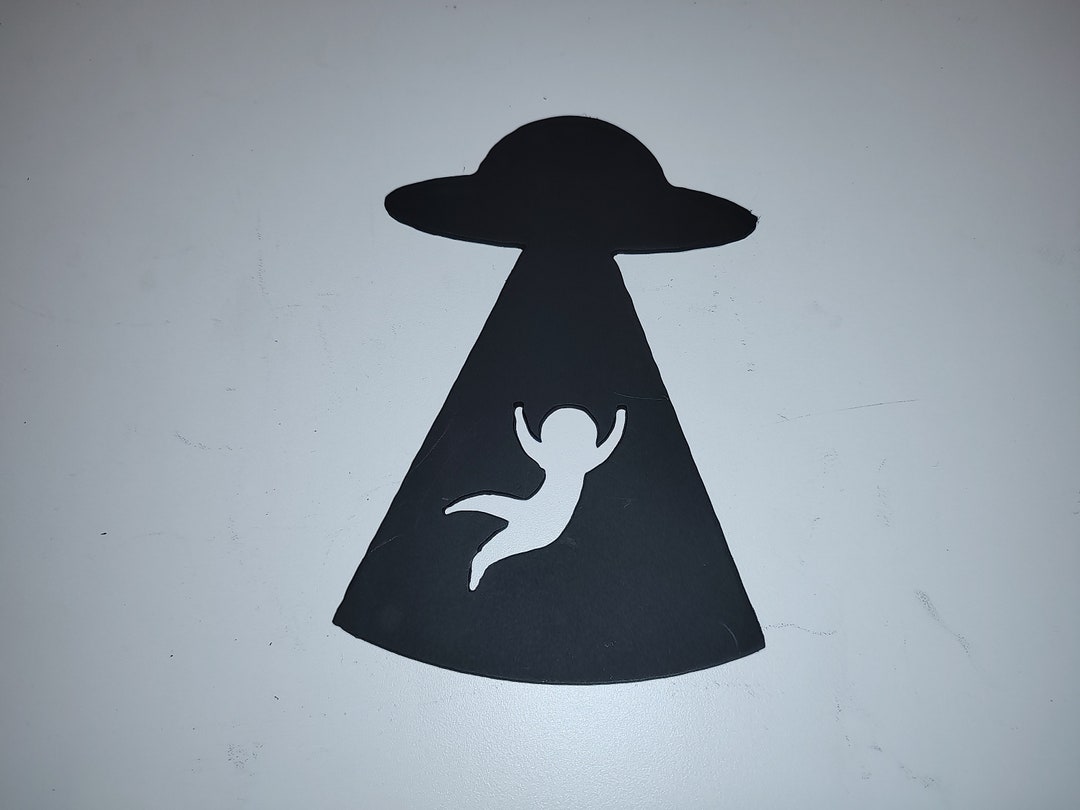 Alien Abduction 5.75"x3.75" Plasma Cut Metal Art CNC - Etsy