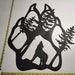 Wolf Howling in Paw Print 28.5"x22.5" Plasma Cut Metal Art CNC - Etsy