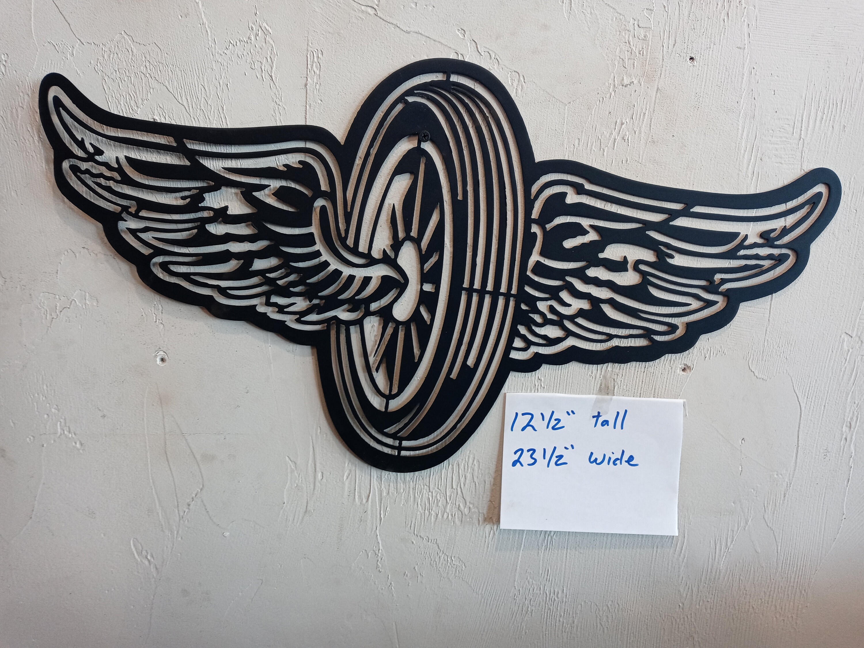 Winged Wheel Hot Rod Metal Art - Etsy