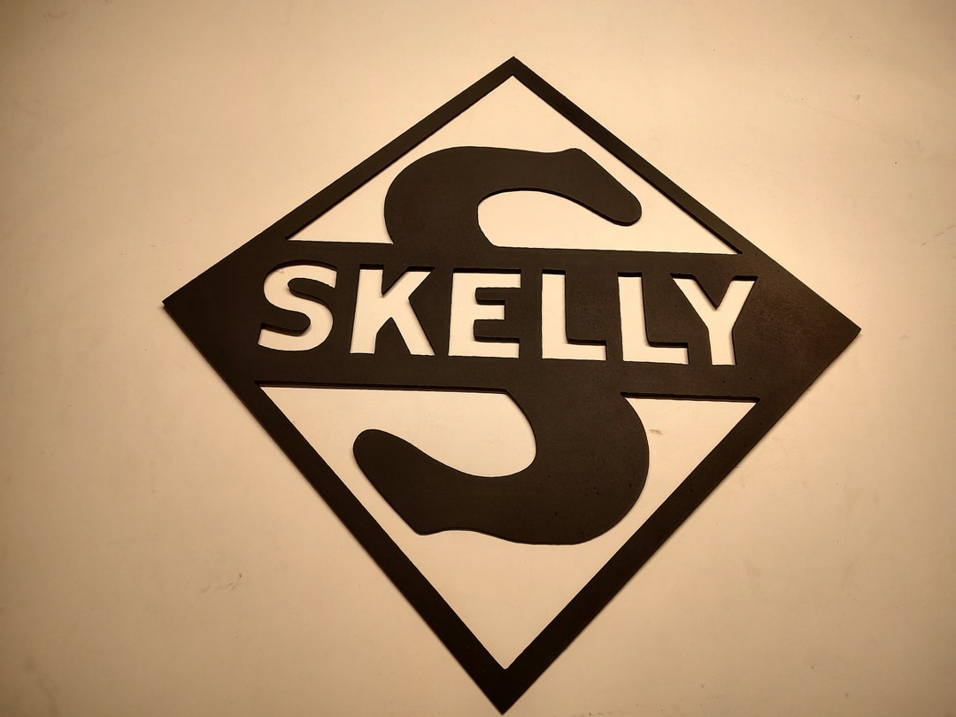 Skelly Oil 19.75"x19.75" Plasma Cut Metal Art CNC - Etsy