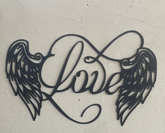 Large Love CNC Plasma Cut Sign | Etsy
