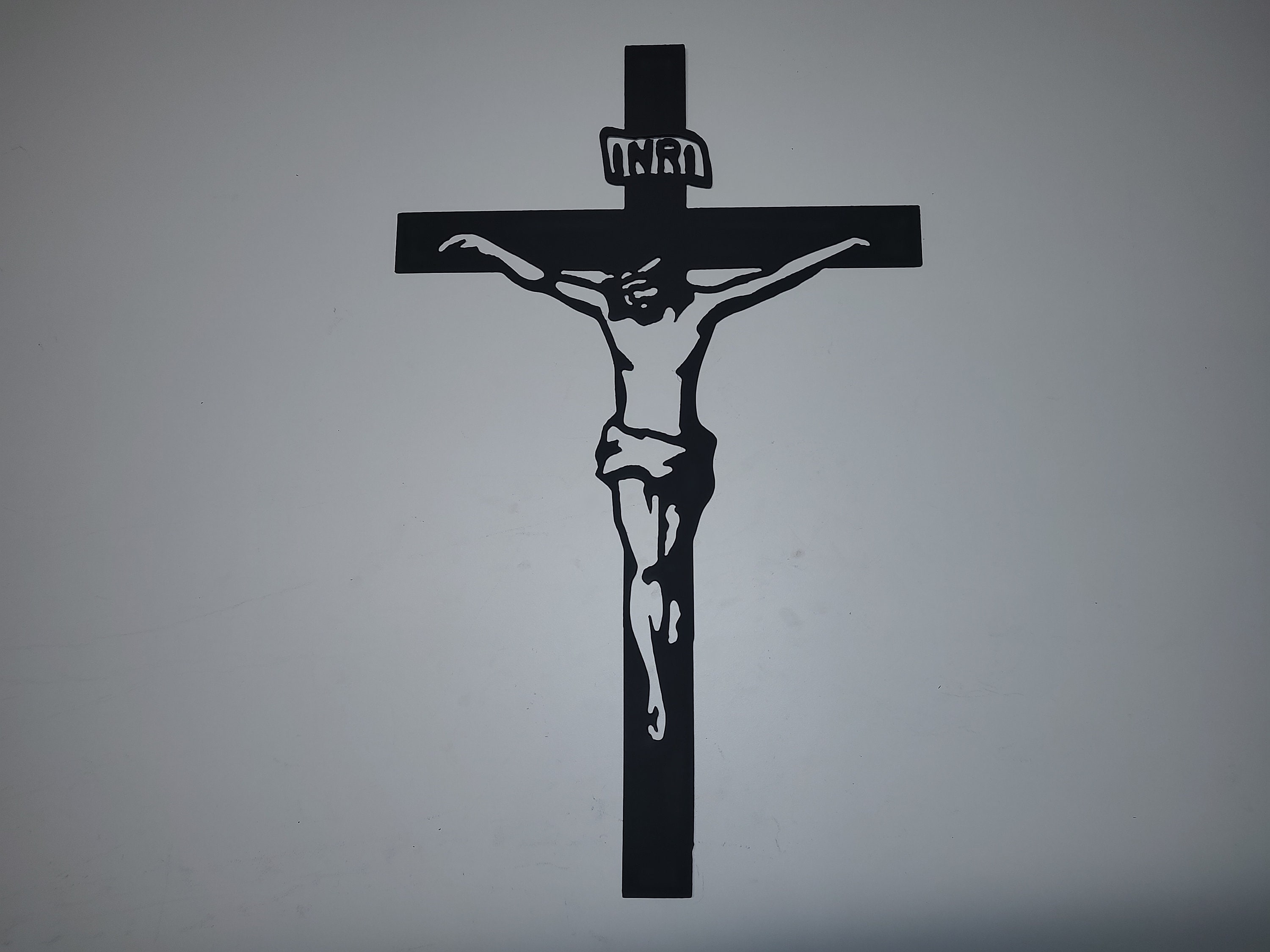 Jesus Crucified Cross 17.75"x11.25 Plasma Cut Metal Art CNC - Etsy