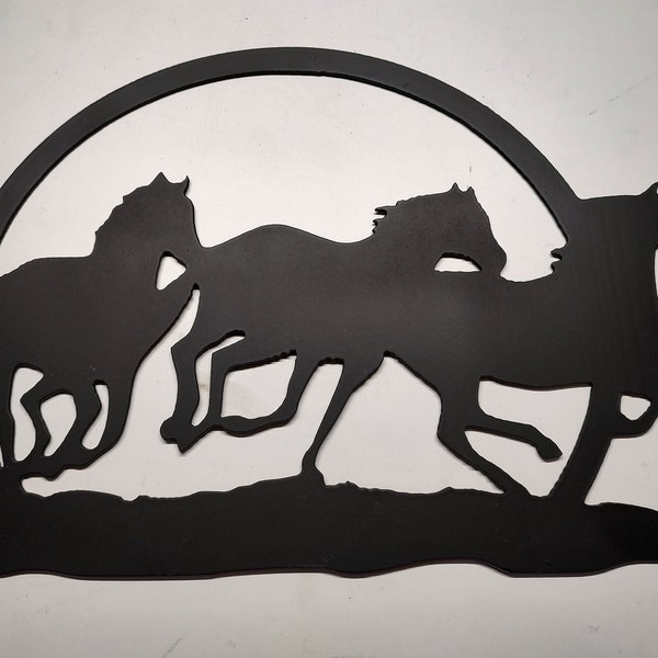 Metal Running Horses - Etsy