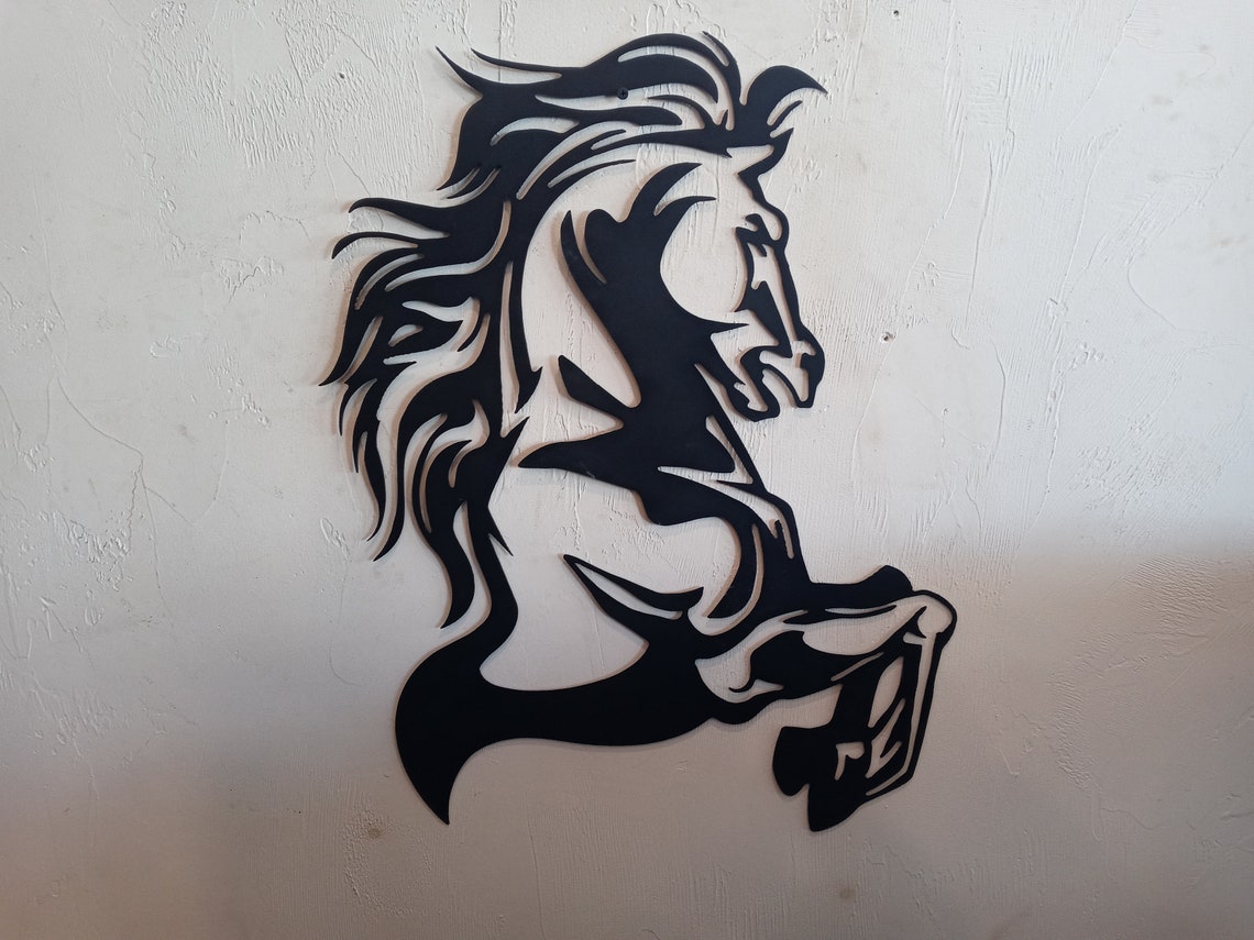 Horse CNC Plasma Cutout Bronco - Etsy UK