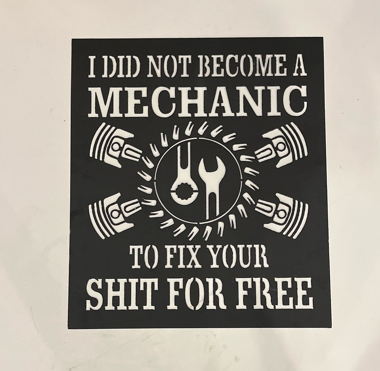 Mechanic Sign Cnc Metal Art Sign - Etsy