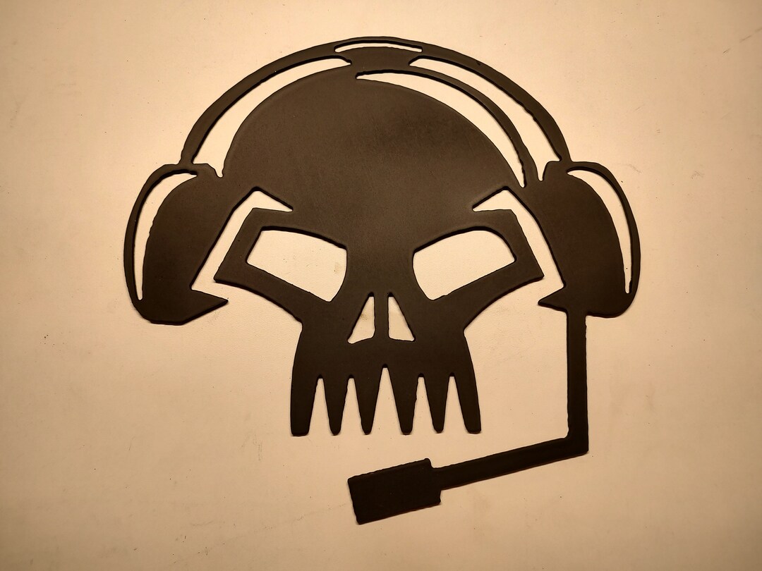 Gamer Skull 10"x10.5" Plasma Cut Metal Art CNC - Etsy