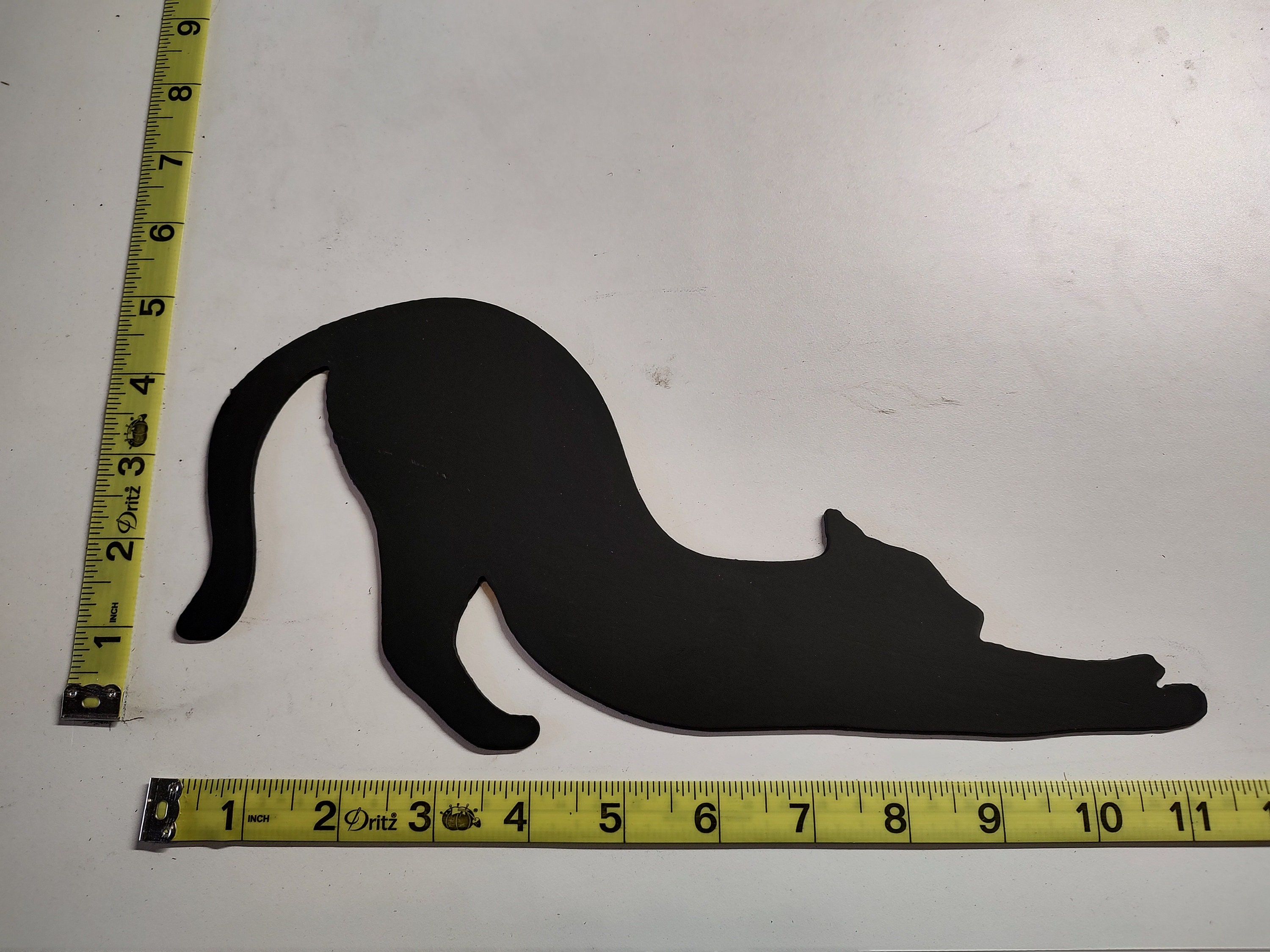Kitty Cat Stretching 11"x5" Plasma Cut Metal Art CNC - Etsy