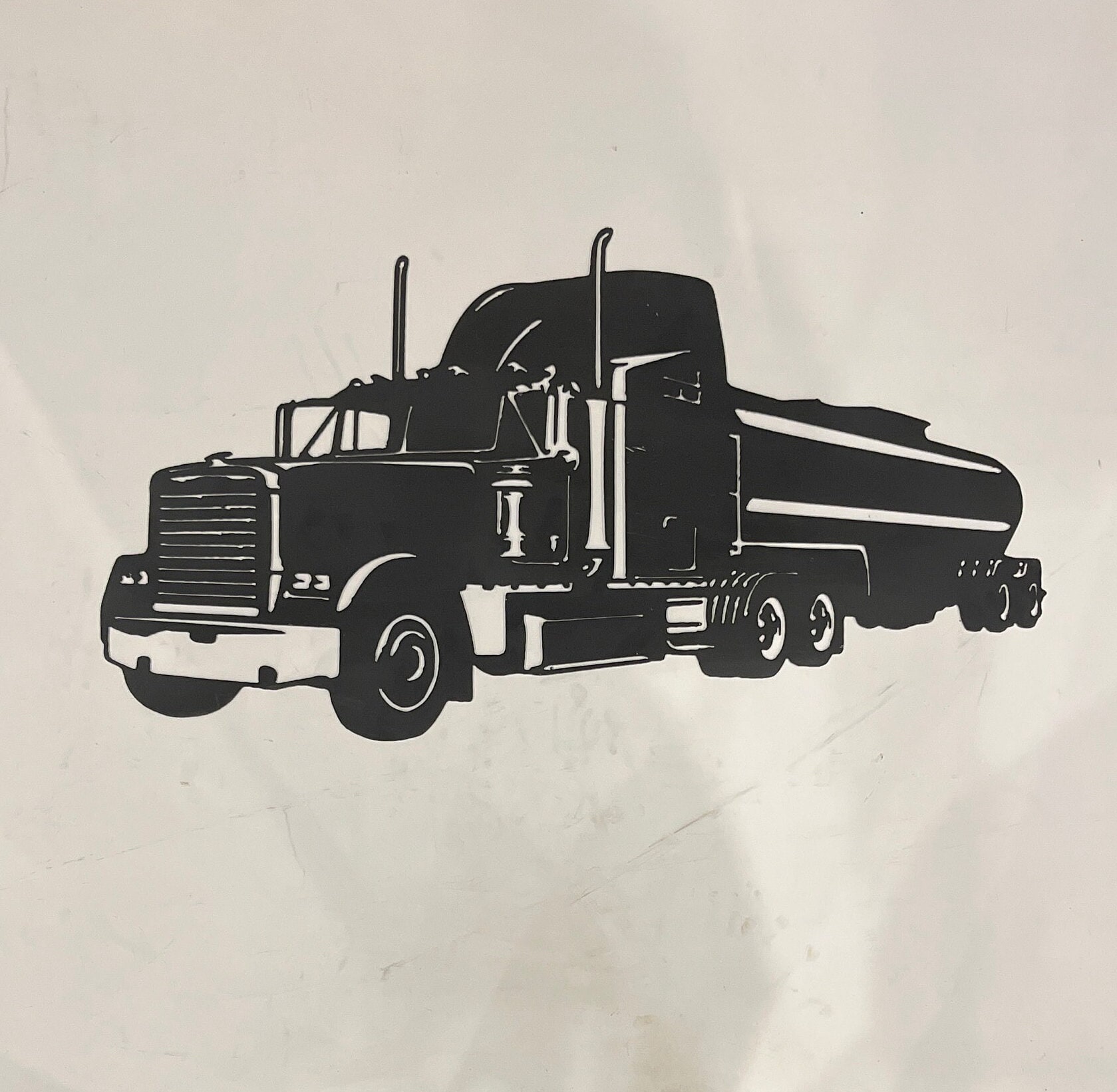 Semi Truck Tanker Plasma Cut Metal Art CNC - Etsy