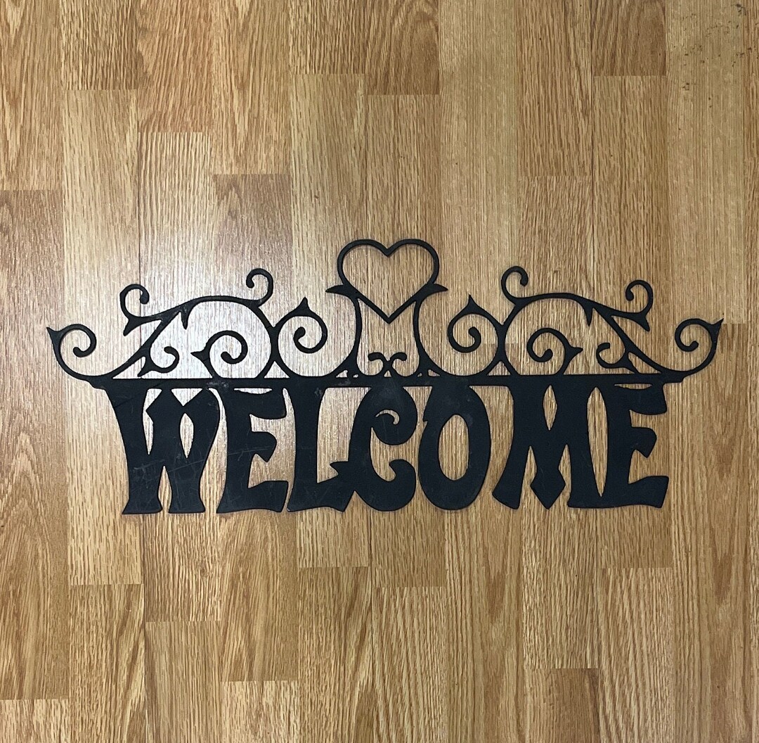 WELCOME SIGN- CNC Plasma Cut Welcome Sign - Etsy