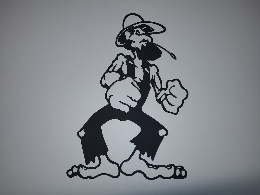 Redneck Hillbilly Fighter 18"x11.5" Plasma Cut Metal Art CNC - Etsy