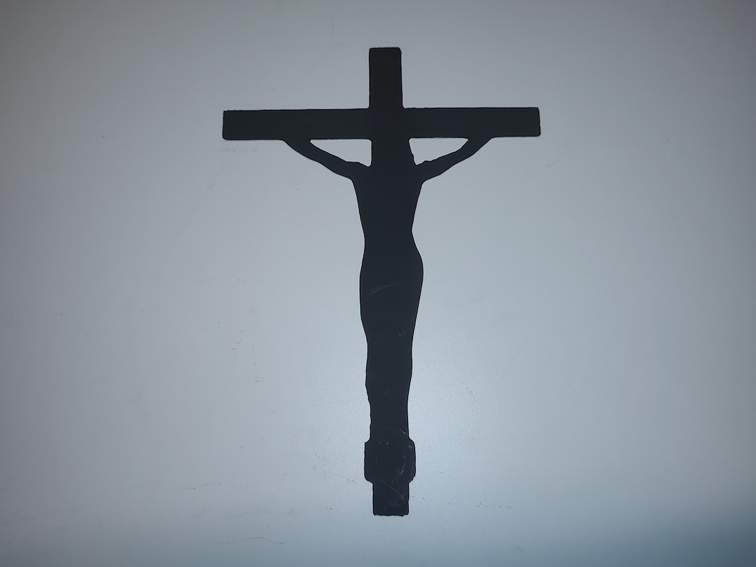 Crucifixion Cross 8"x5.5" Plasma Cut Metal Art CNC - Etsy
