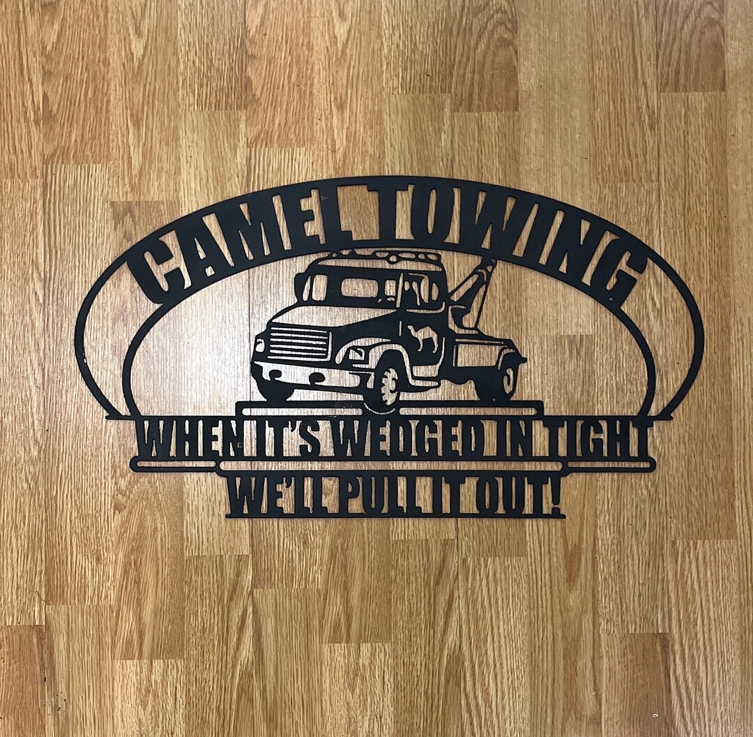 Camel Towing " Plasma Cut Metal Art CNC - Etsy