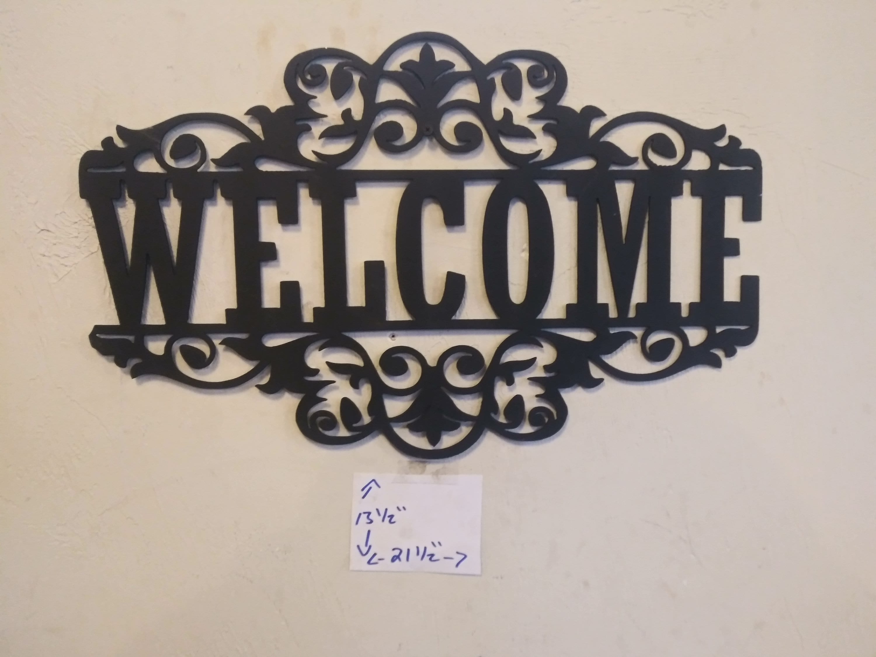WELCOME SIGN- CNC Plasma Cut Welcome Sign - Etsy