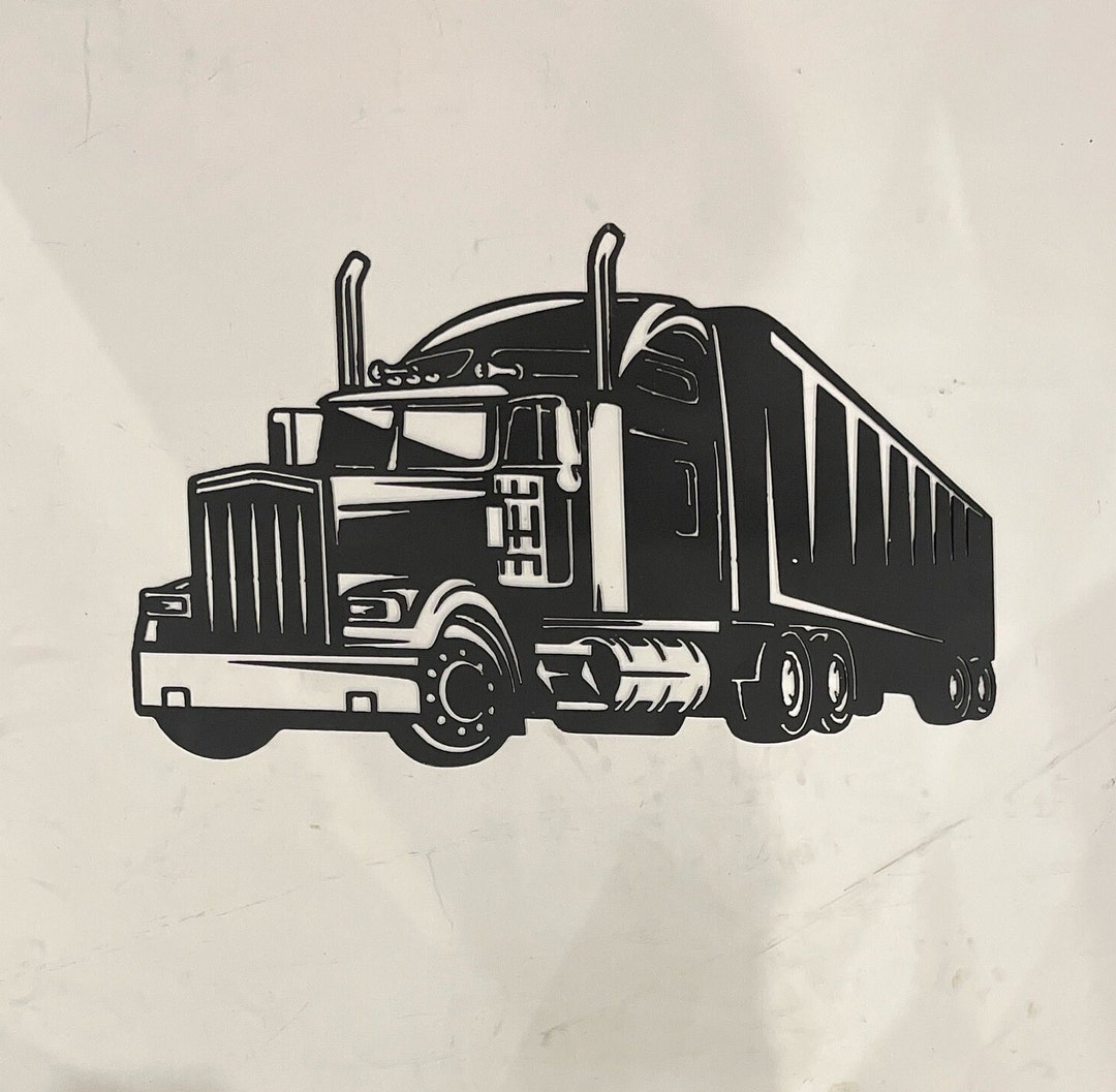 Semi Truck Plasma Cut Metal Art CNC - Etsy