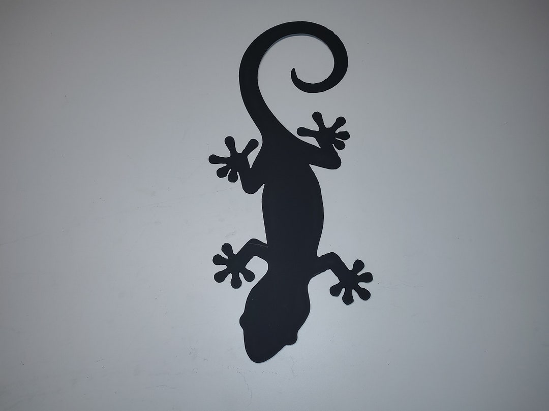 Gecko 14"x5.5" Plasma Cut Metal Art CNC - Etsy