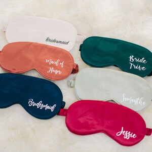 Satin Eye Mask for Sleeping/bachelorette Party Sleepover Gift ...