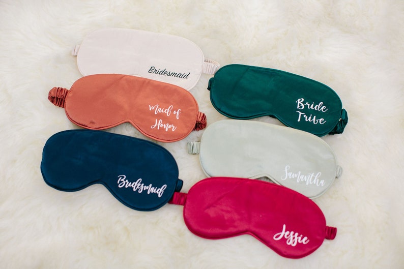 Satin Eye Mask for Sleeping/bachelorette Party Sleepover - Etsy
