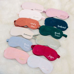 Satin Eye Mask for Sleeping/bachelorette Party Sleepover Gift ...