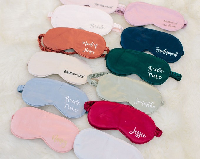 Customized Eye Masks Personalized Sleeping Masks Customized Satin Eye