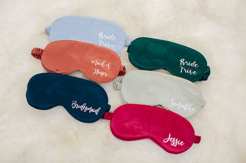 Satin Eye Mask for Sleeping/bachelorette Party Sleepover - Etsy