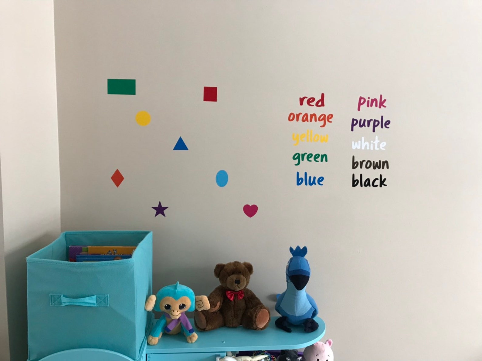 Word Wall Color Decals-playroom Decals-daycare Decals-classroom Decor ...
