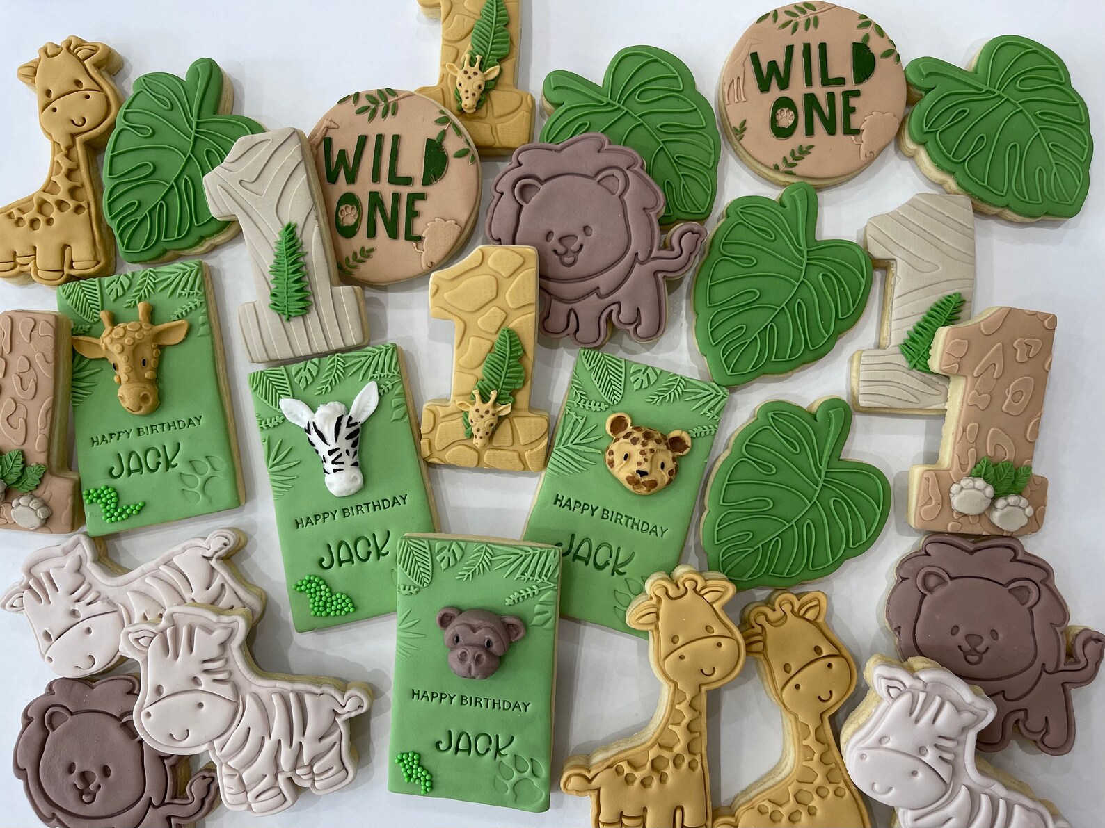 Jungle Animal Cookies - Etsy