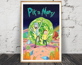 Rick and morty poster | Etsy