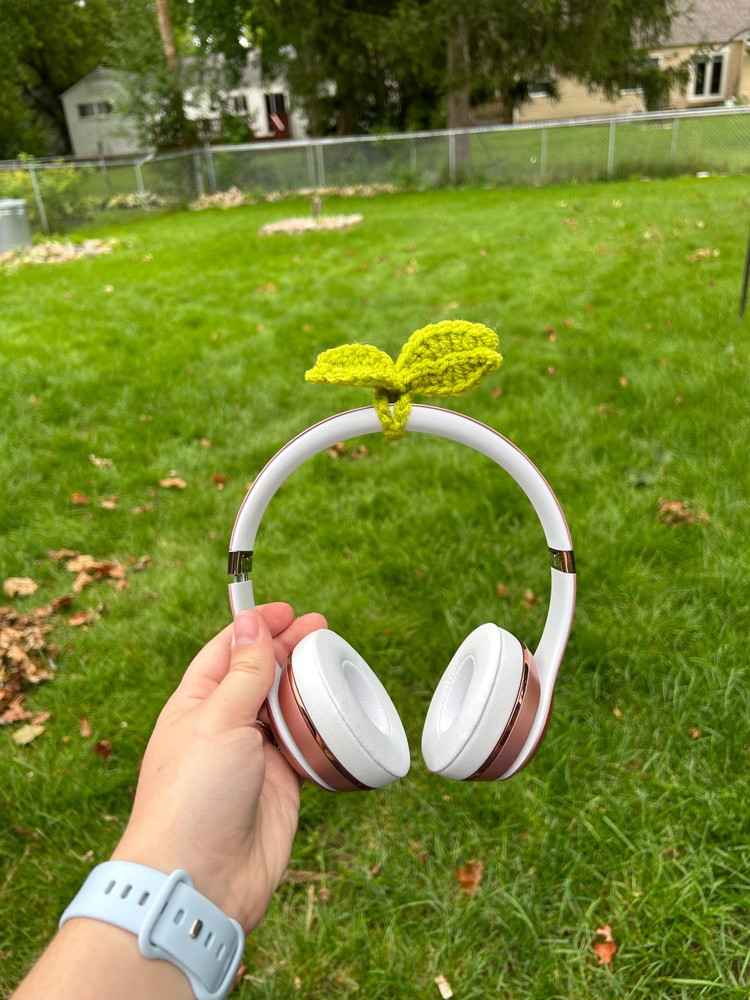 Handmade Crochet Headset/headphone Sprout - Etsy