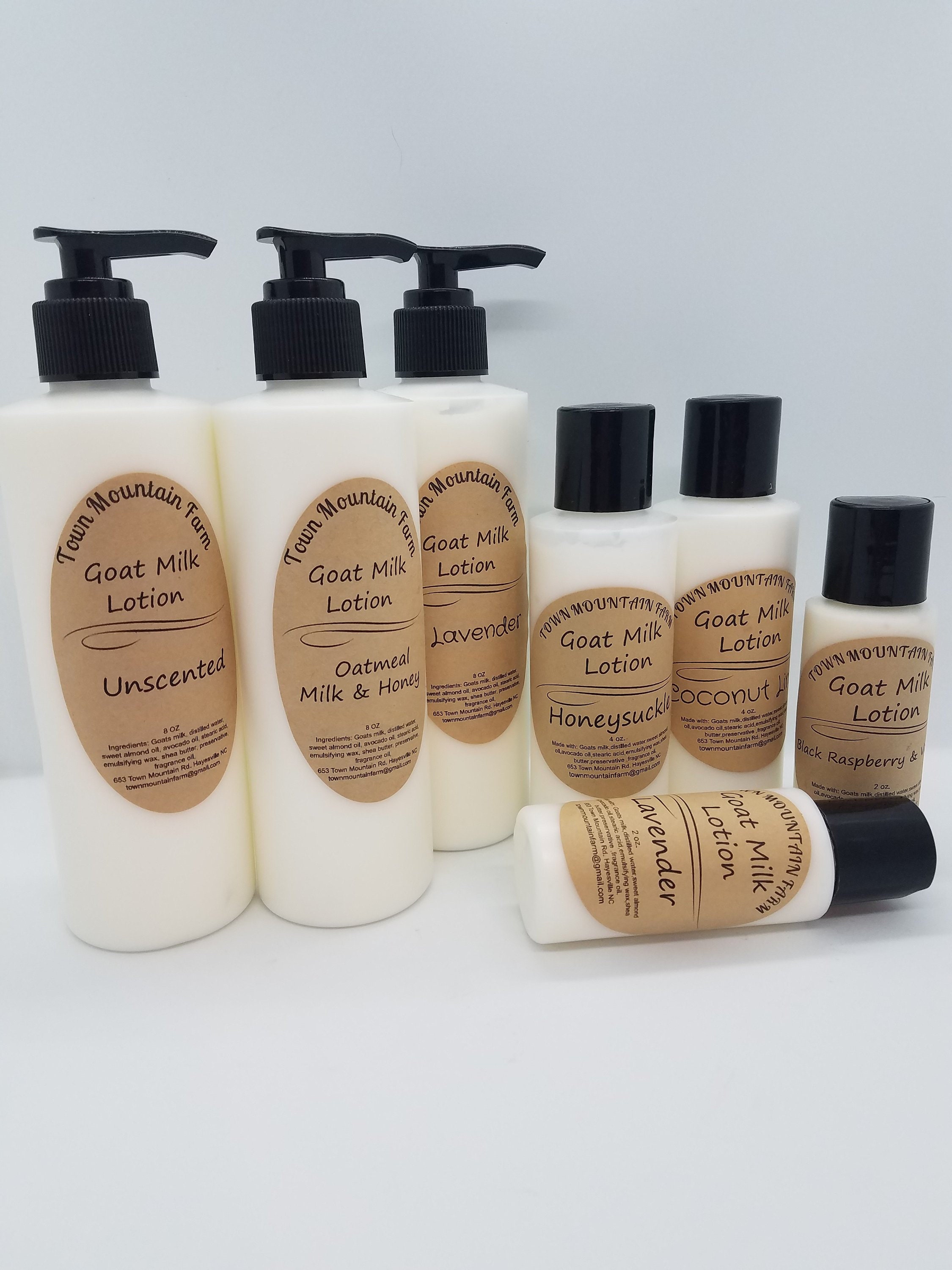 8 Oz Goat Milk Lotions Soft And Silky Moisturizingfresh Milk Etsy