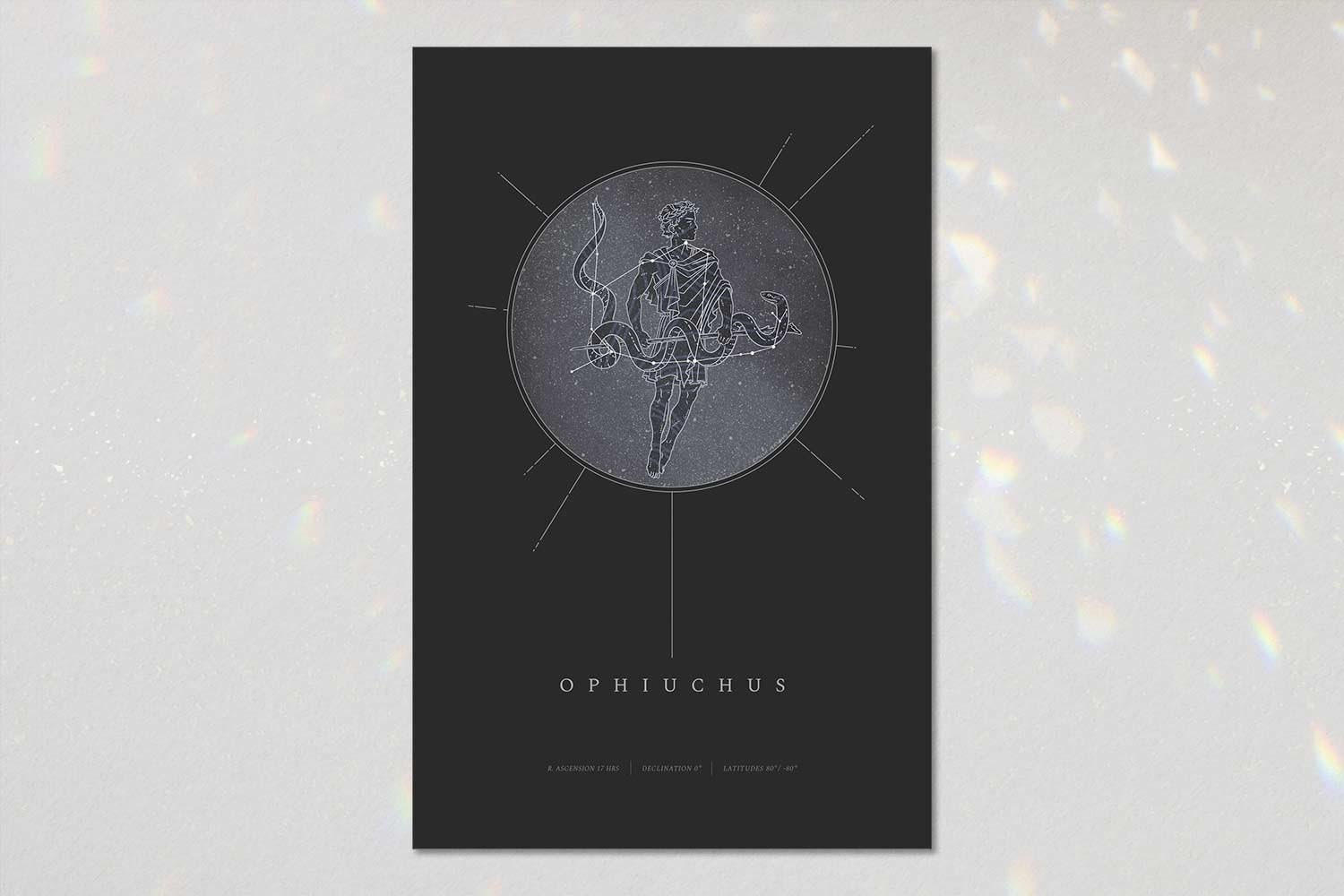 Ophiuchus Constellation Zodiac Sign Poster/art Print 11 X - Etsy