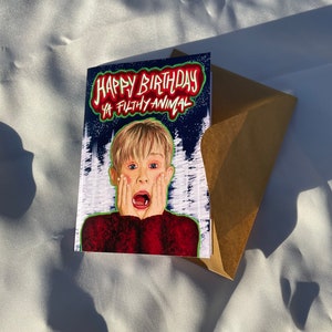 Home Alone Inspired Birthday Card - Funny Pop Culture Greeting Card - Etsy