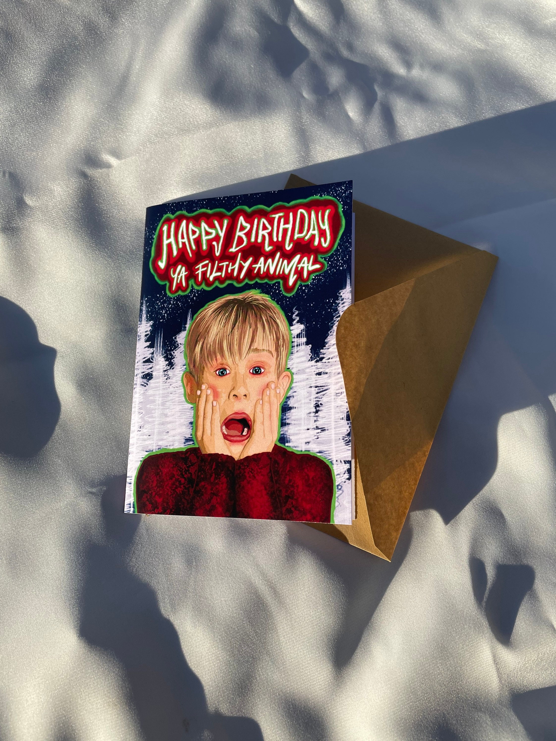 Home Alone Inspired Birthday Card Funny Pop Culture Greeting - Etsy