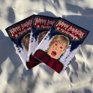 Home Alone Inspired Birthday Card - Funny Pop Culture Greeting Card - Etsy