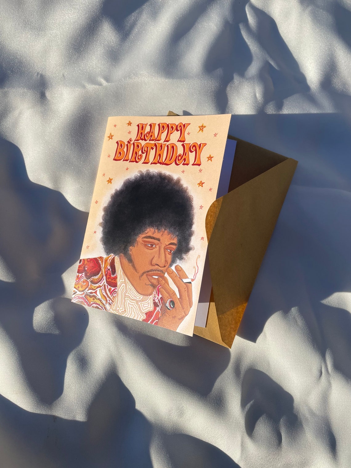 Jimi Hendrix Themed Psychedelic Birthday Card Sixties - Etsy
