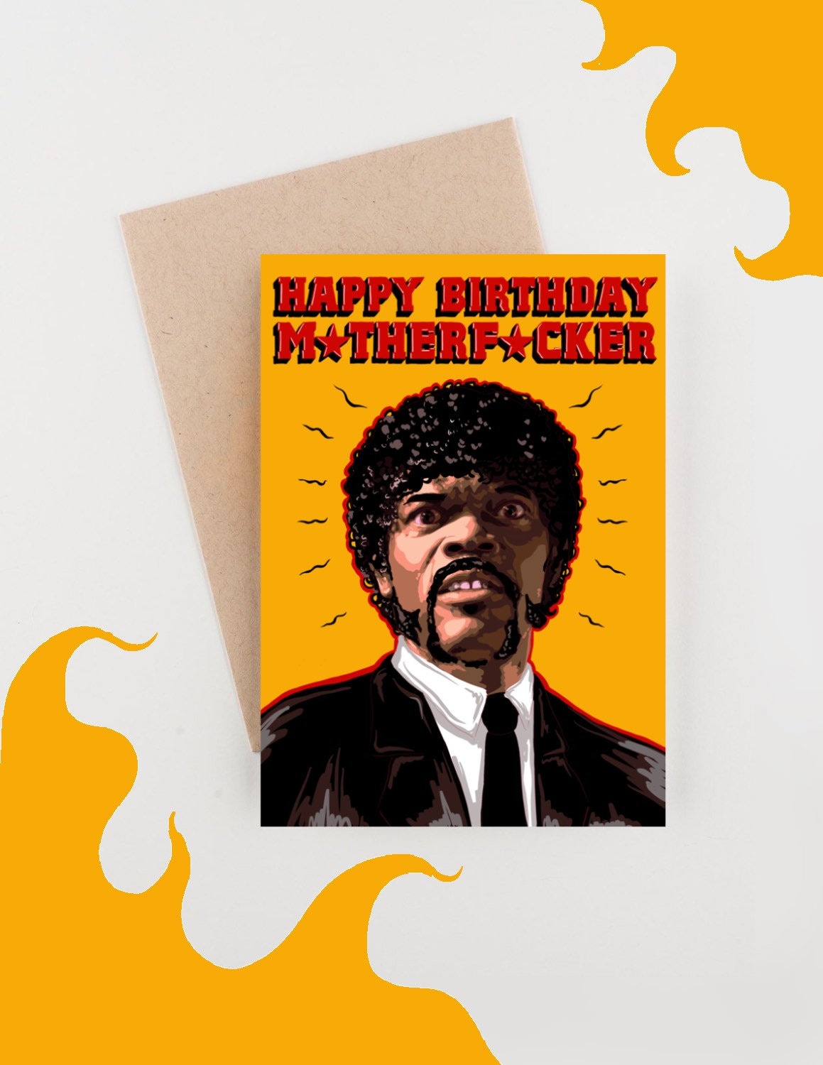 Pulp Fiction Themed Birthday Card - Funny Tarantino Pop Culture ...