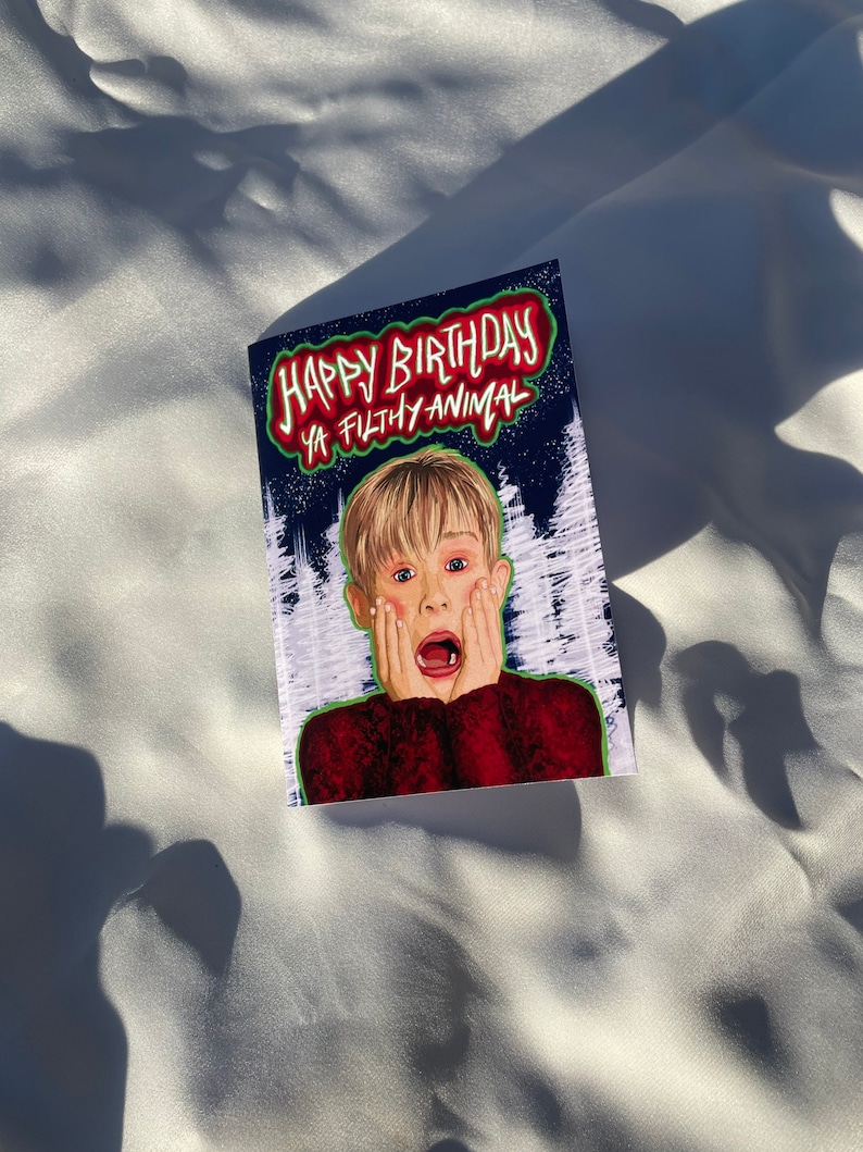 Home Alone Inspired Birthday Card Funny Pop Culture Greeting - Etsy